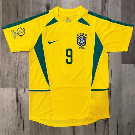 Ronaldo Brazil World Cup Jersey R Wc Patches Medium Etsy