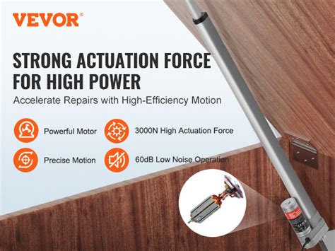 Vevor 3000n Lineaire Actuator Dc 12v Lineaire Aandrijving Ip65 Elektrische Lineaire Motor 500 Mm