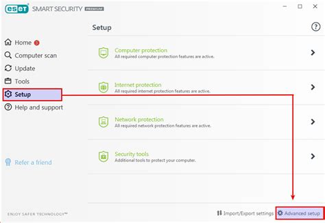 Cara Reset Password Advance Setup Pengguna ESET Home PROSPERITA KNOWLEDGE BASED