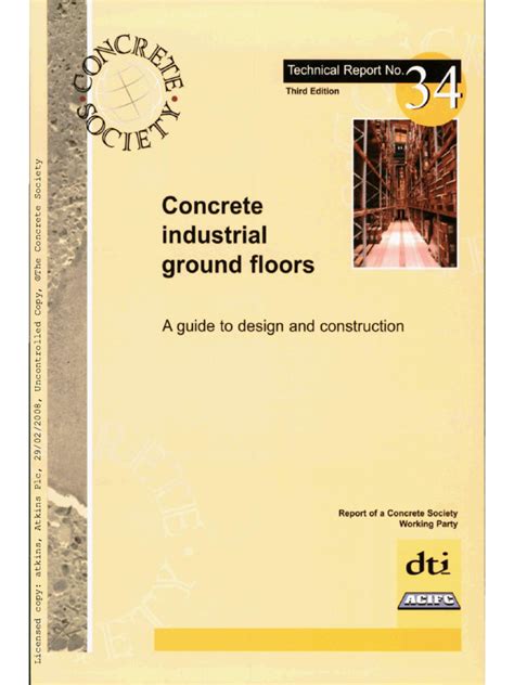 Concrete Industrial Ground Floors A Guide To Design And Construction