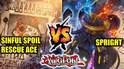 SINFUL SPOIL RESCUE ACE VS SPRIGHT MATCH Yu Gi Oh YouTube