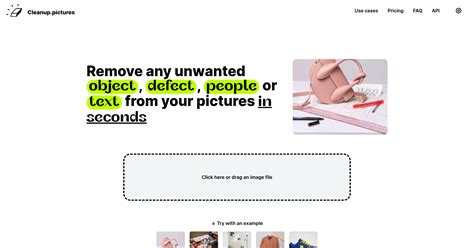 Cleanuppictures Web Based Photo Editor For Object Removal And Enhancement