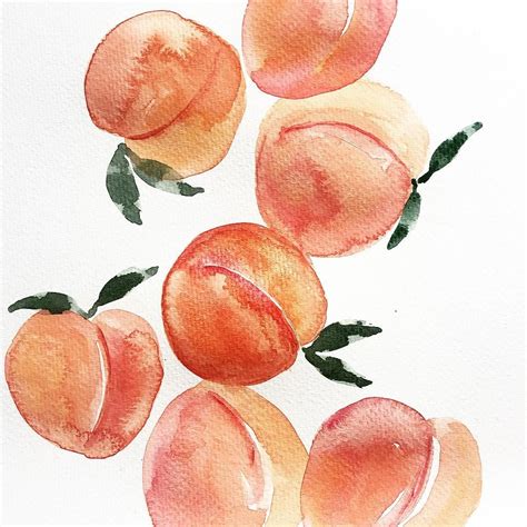 Cute Peach Drawings Aesthetic
