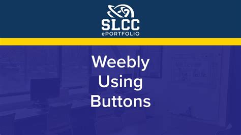 Weebly Using Buttons Youtube