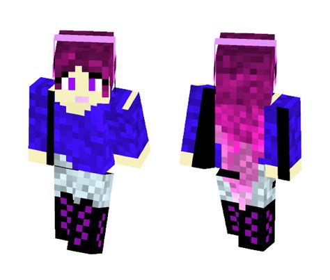 Download Girl With Purple Hair Minecraft Skin For Free Superminecraftskins