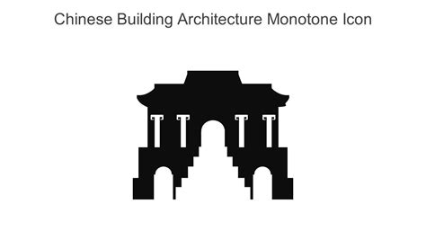 Chinese Building Architecture Monotone Icon In Powerpoint Pptx Png And Editable Eps Format Ppt Slide