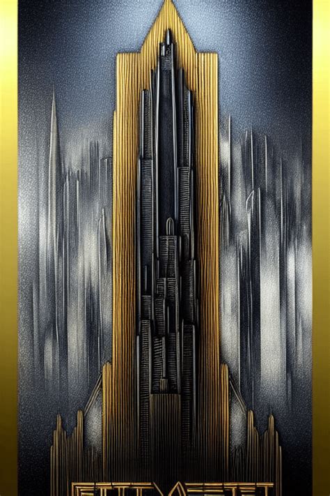Art Deco Glass Sculpture · Creative Fabrica