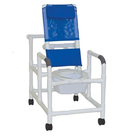 Mjm International Reclining Shower Chair With Deluxe Elongated Open
