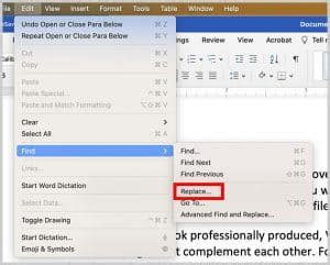 How To Find And Replace Text In Word For Mac