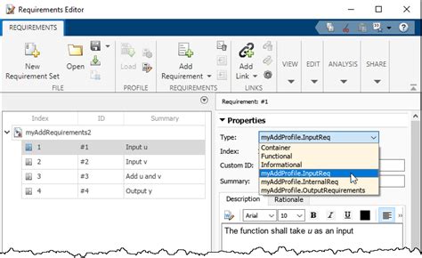 Customize Requirements And Links By Using Stereotypes Matlab And Simulink