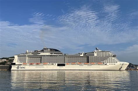 亞洲最大郵輪msc地中海榮耀號首次來台 首創「基隆－那霸」雙母港航線