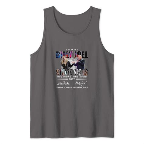 Two Icons One Night Billy Joel Stevie Nick Tour Tank Tops Sold By