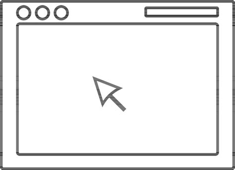 Icon Of Browser With Cursor Vector Art At Vecteezy