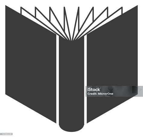Ouvrir Licône Du Livre Symbole De Lecture Noir Logo De La Bibliothèque