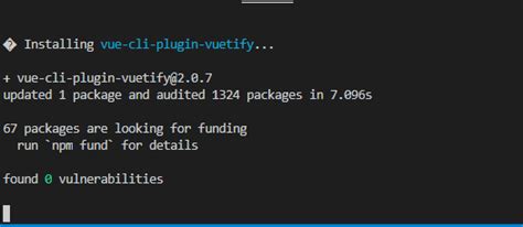 Terminal Getting Stuck When Trying To Add Vuetify Rvuetifyjs