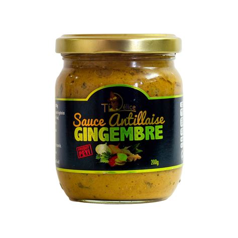 SAUCE ANTILLAISE GINGEMBRE g Ti Délice Délices Locales SARL