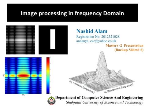 6 frequency domain image processing