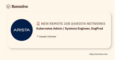 Hiring Kubernetes Admin Systems Engineer Engprod Arista Networks