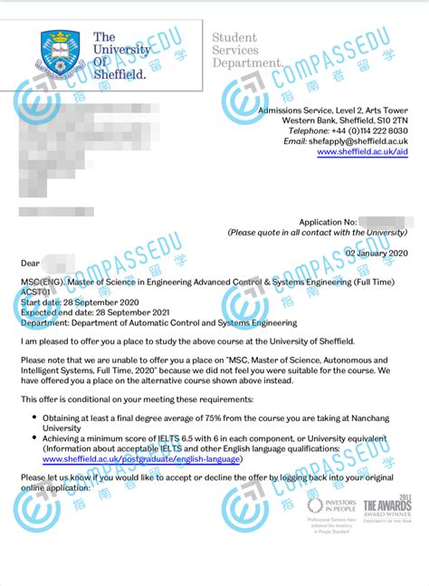 谢菲尔德大学自动化与智能系统理学硕士研究生offer一枚 知乎