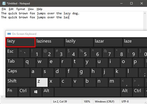 How To Use The On Screen Keyboard In Windows