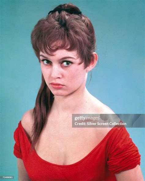 French Actress Brigitte Bardot Wearing A Low Necked Red Dress Circa News Photo Getty Images