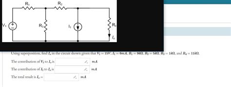 Using Superposition Find Io In The Circuit Shown Chegg