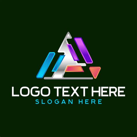 Modern Tech Triangle Logo Brandcrowd Logo Maker