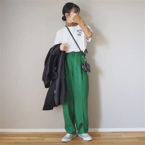 【レディース】 パンツ 緑 グリーン レディース ：スニケス カラー