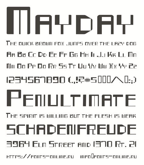 Mayday Font