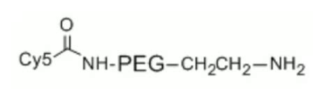 Cy5-PEG-NH2 花青素Cy5聚乙二醇氨基 Cy5-PEG5000-NH2-UDP糖丨MOF丨金属有机框架丨聚集诱导发光丨荧光标记推荐 ...