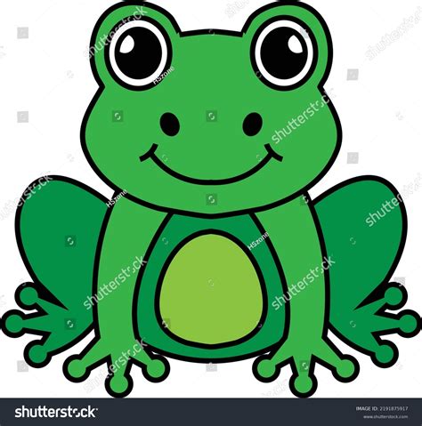 Frog Vector Illustration Frog Clip Art Stock Vector Royalty Free