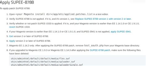 Security Where Can I Get Patch Supee 3941 For Installing Supee 8788