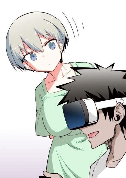 [공유] Vr게임하는 선배한테 후배가 다가가서 네이버 블로그 만화 드로잉 캐릭터 아트 캐릭터 일러스트