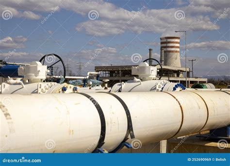 Interconnected Natural Gas Pipeline Network Royalty Free Stock