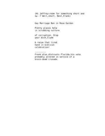 Gay Marriage Ban In Rose Garden Poem Frank B Ford Free Download