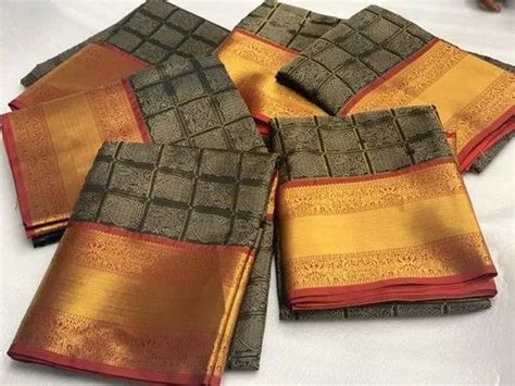 Wedding Wear Kanchipuram Handloom Weaving Silk Saree M With Blouse Piece At Rs In Surat