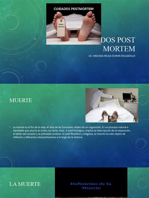 Cuidados Post Mortem Pdf Muerte Dolor