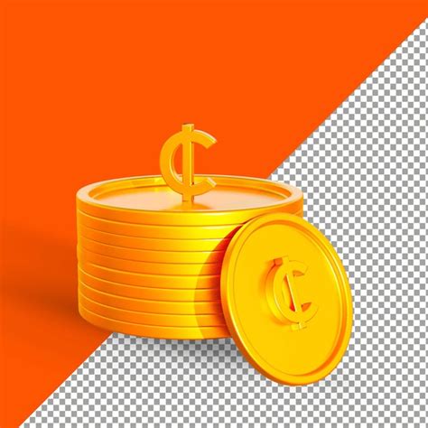 Premium Psd Gold Coin 3d Render Isolated