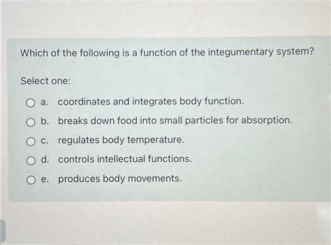 Solved Which Of The Following Is A Function Of The Chegg