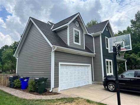 James Hardie Aged Pewter Siding In Olathe Ks Sure Point Exteriors