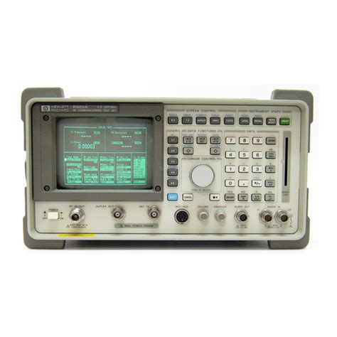 Hp 8920a User Manual Pdf Download Manualslib