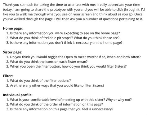 Thesis Week 21 User Testing Plan By Hillary Soletic Medium