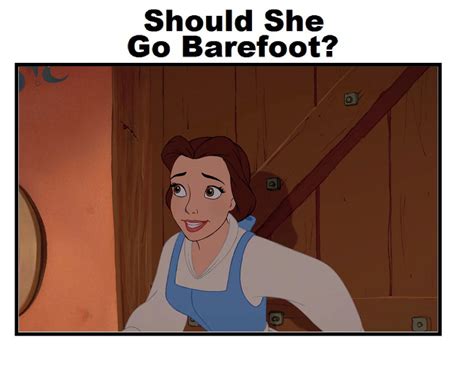 Should Belle Go Barefoot By Disneywo On Deviantart