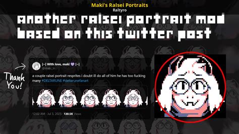 Makis Ralsei Portraits Mod For Deltarune Dr Mods