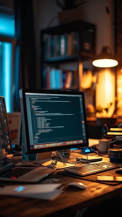 Free Cozy Coding Space Photo Coding Programmer Computer Download