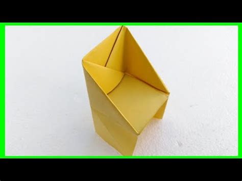 Diy How To Make Origami Chair Paper Craft Alex Creations Youtube