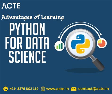 the major advantages of learning python for data science by