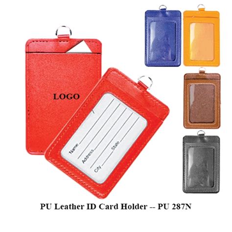 Pu Leather Id Card Holder Pu 287n Twinlink Services Corporate