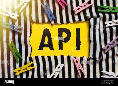 Text Caption Presenting Api Internet Concept Set Of Routines