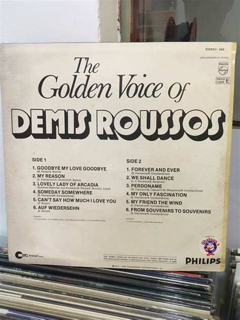 Demis Roussos The Golden Voice Of Demis Roussos Lp Hobbies And Toys